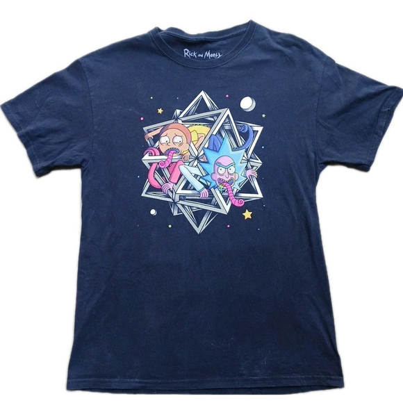 Hot Topic | Shirts | Rick And Morty Mens Shirt Black Hot Topic Fan Art ...